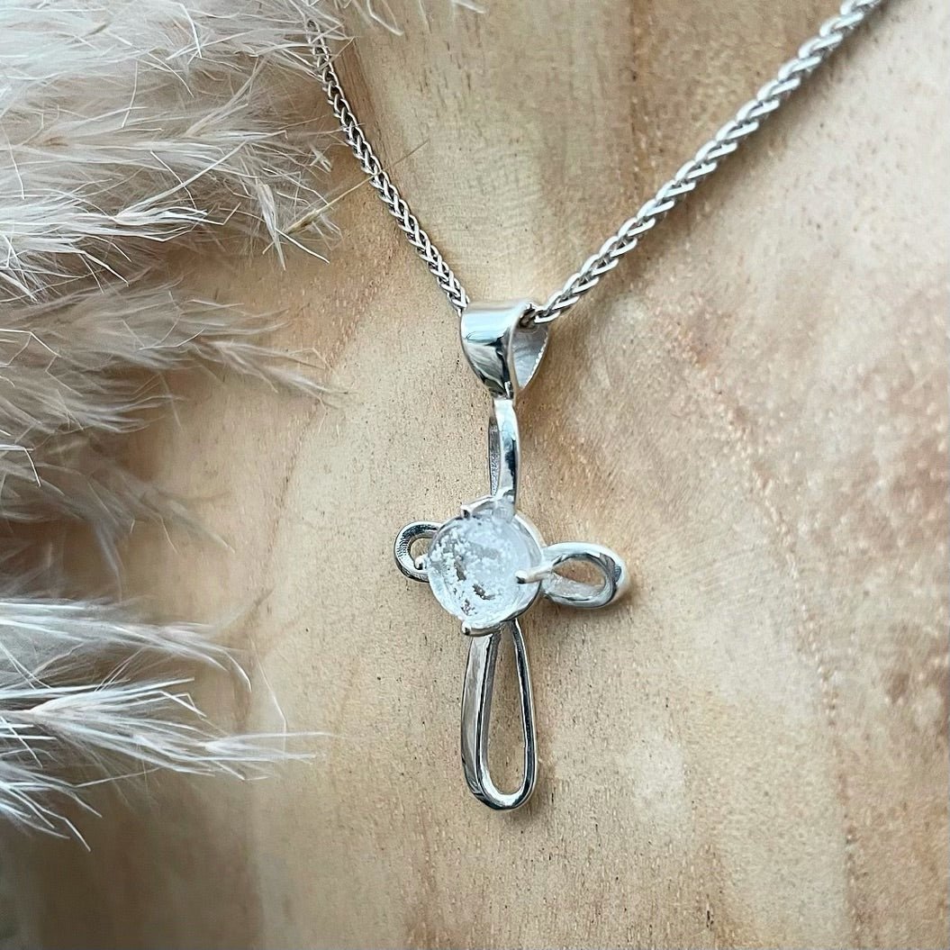 Memorial Ribbon Cross Pendant – Glash Designs